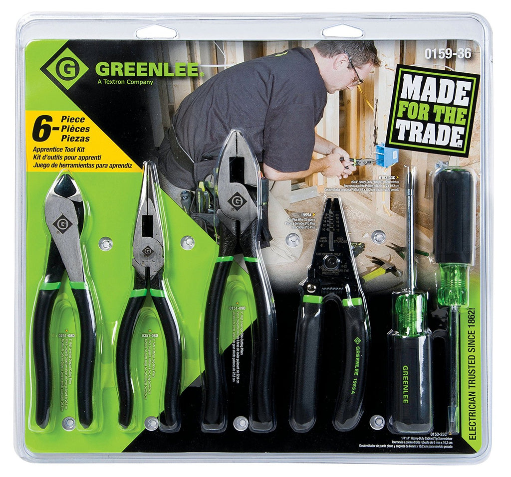 Greenlee 0159-36 Hand Tool Kit, Six Piece – Stonewall Tools